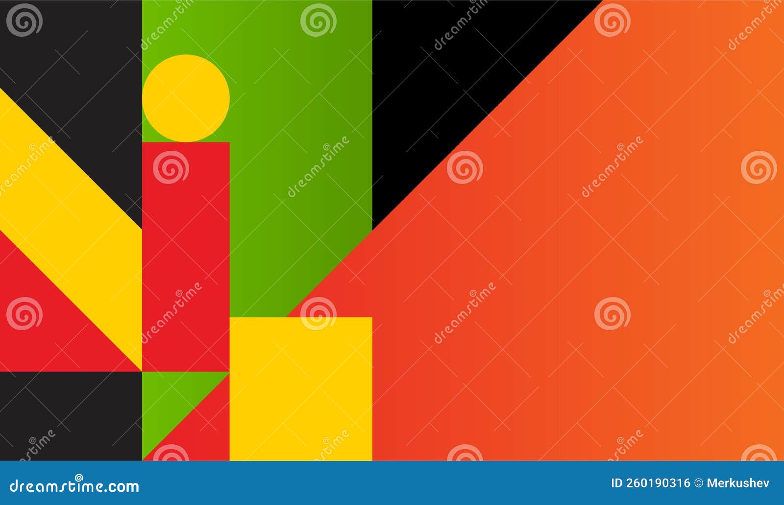 Abstract Composition with Geometric Shapes. Design of Poster Template ...