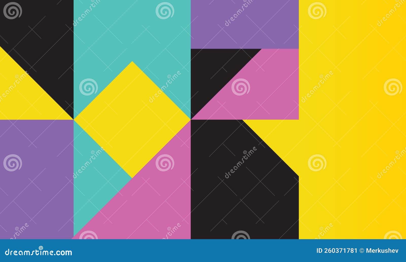 Abstract Composition with Geometric Shapes. Design of Poster Template ...
