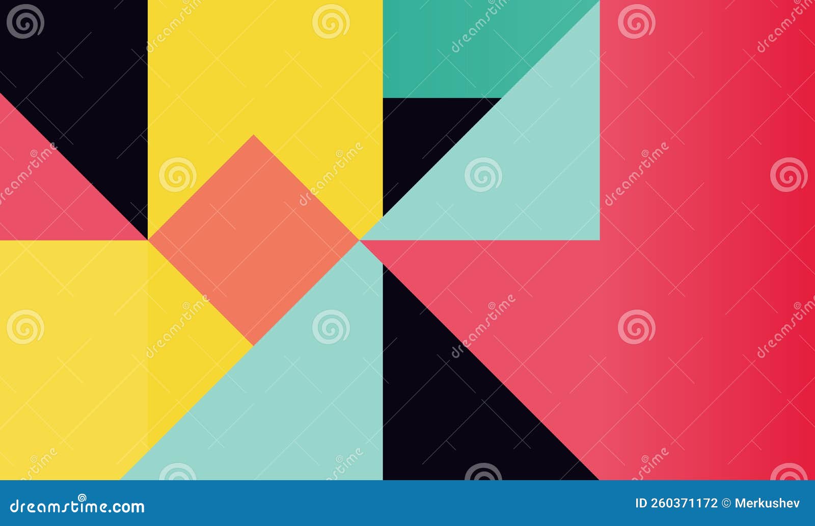 Abstract Composition with Geometric Shapes. Design of Poster Template ...