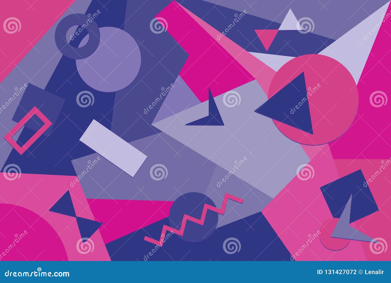 Abstract Composition with Geometric Shapes Stock Vector - Illustration ...