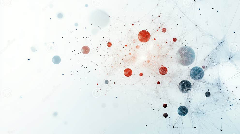 Abstract Composition of Interconnected Spheres and Particles in a Soft ...