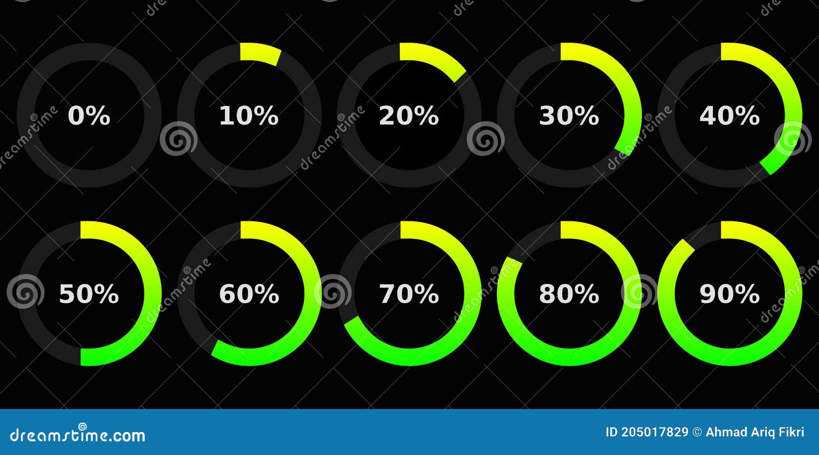 Abstract Composition. Loading Bar Element Icon. Creative Web Design Download Timer Stock Vector ...