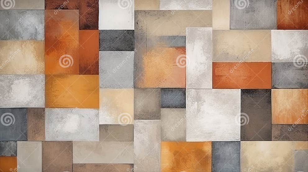 An Abstract Composition Made of Squares and Rectangles. Generative Ai ...