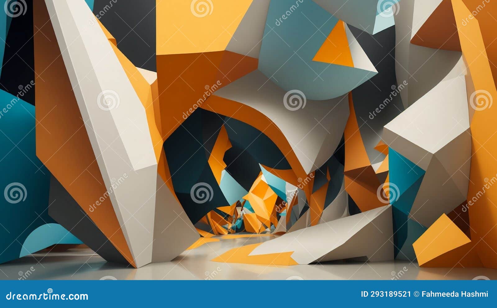 An Abstract Composition that Plays with the Idea of Perspective and ...