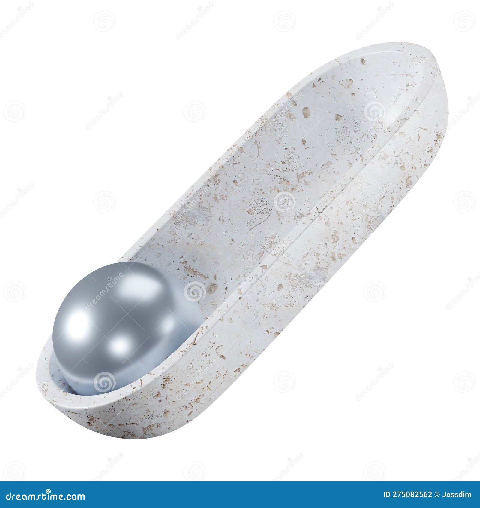 Abstract Composition of Slide with Rolling Sphere Stock Illustration ...