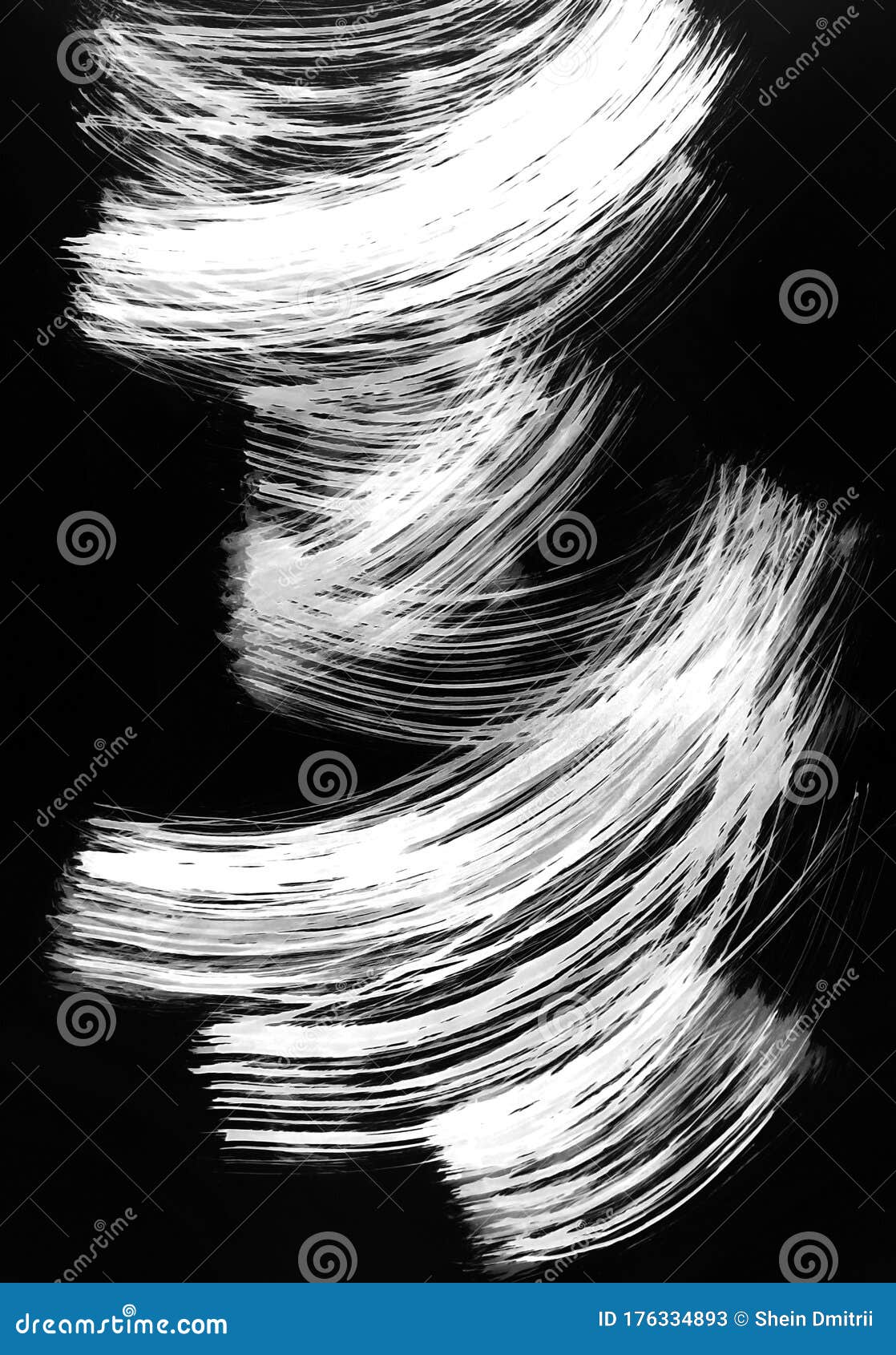 Abstract Composition of Smoke Coming from a Bonfire into the Heights of ...