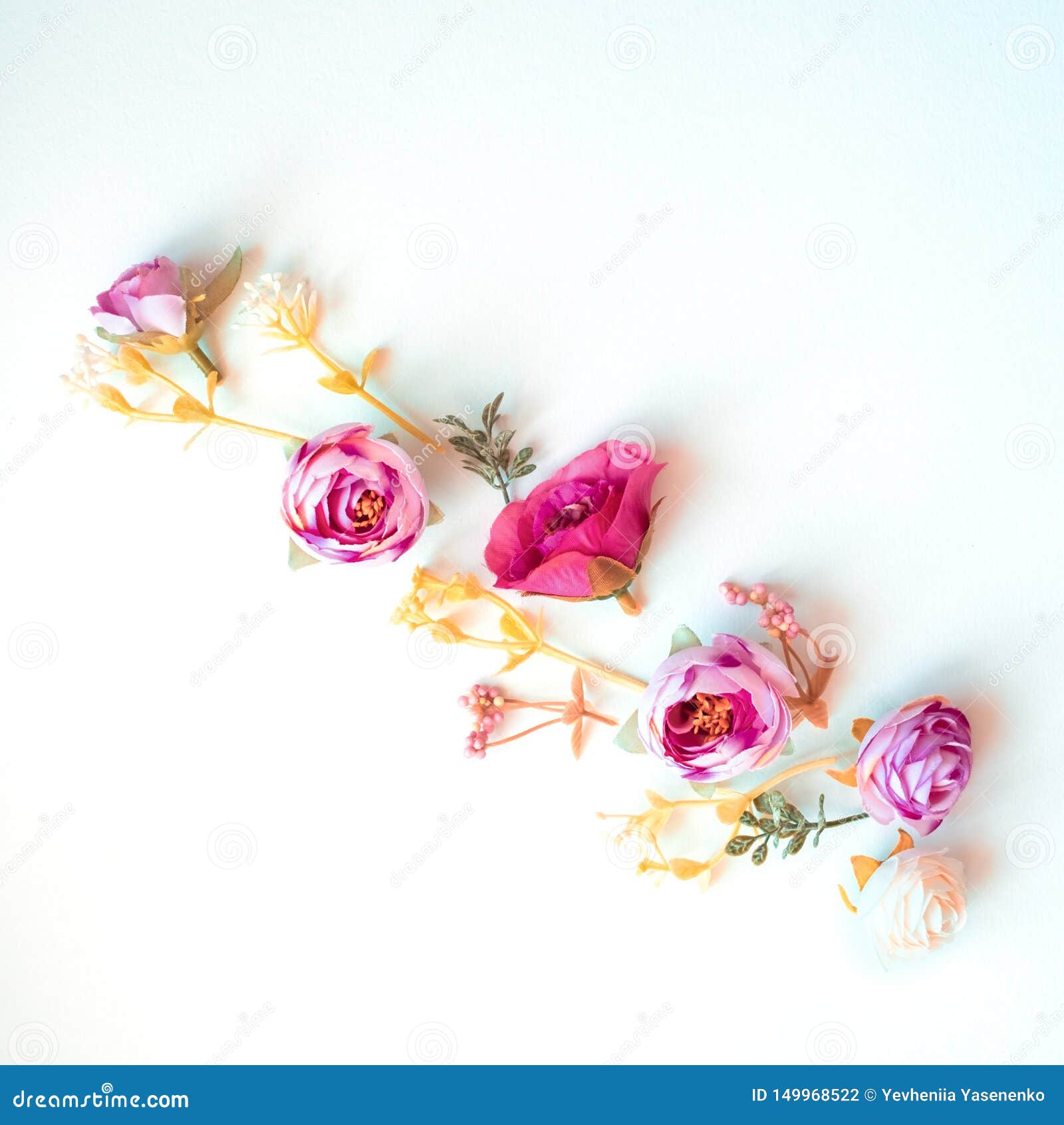 Abstract Composition of Spring Flowers.. Stock Photo - Image of card ...