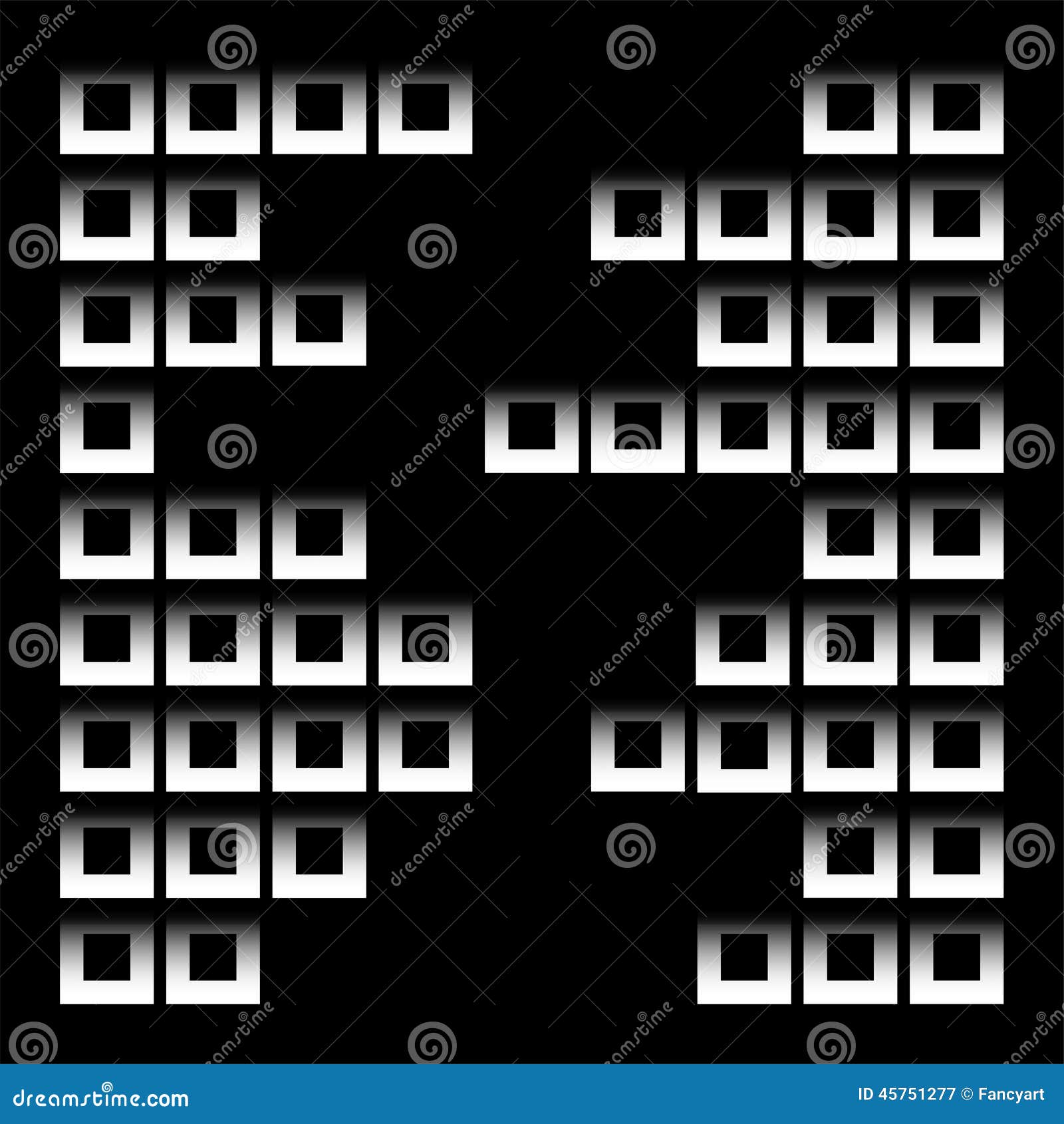 Abstract Composition with Squares Stock Vector - Illustration of ...