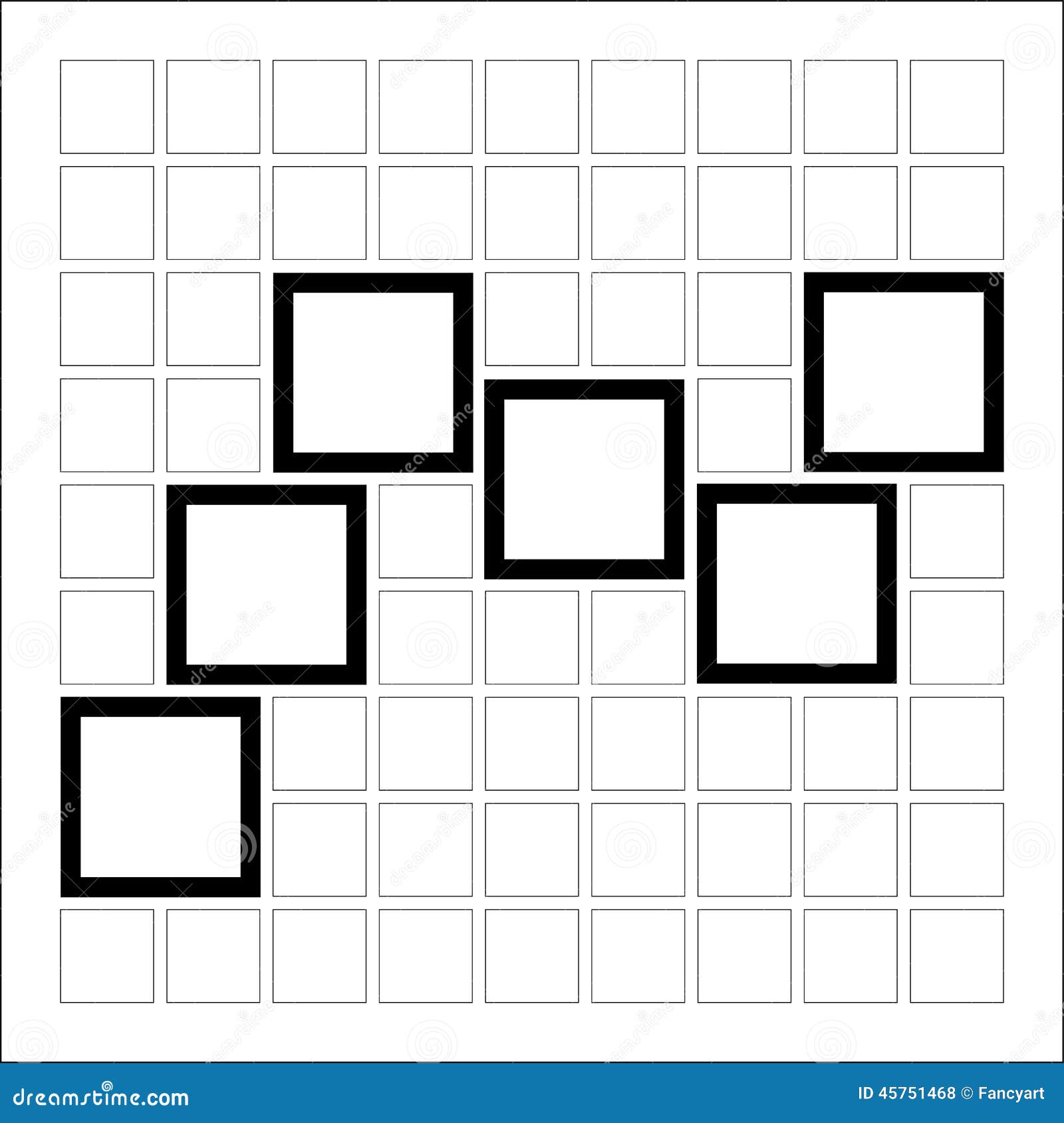 Abstract Composition with Squares Stock Illustration - Illustration of ...