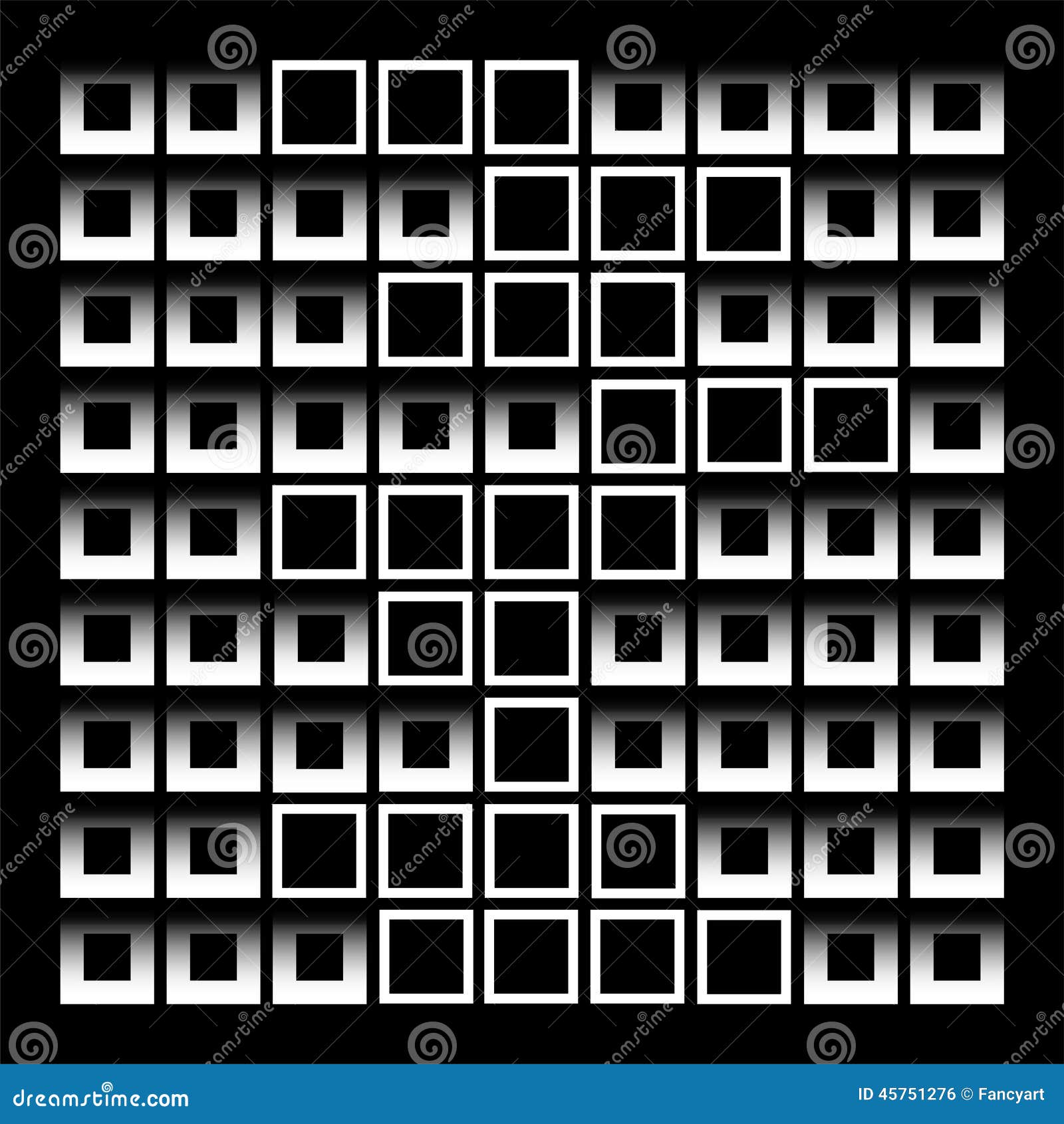 Abstract Composition with Squares Stock Vector - Illustration of shape ...