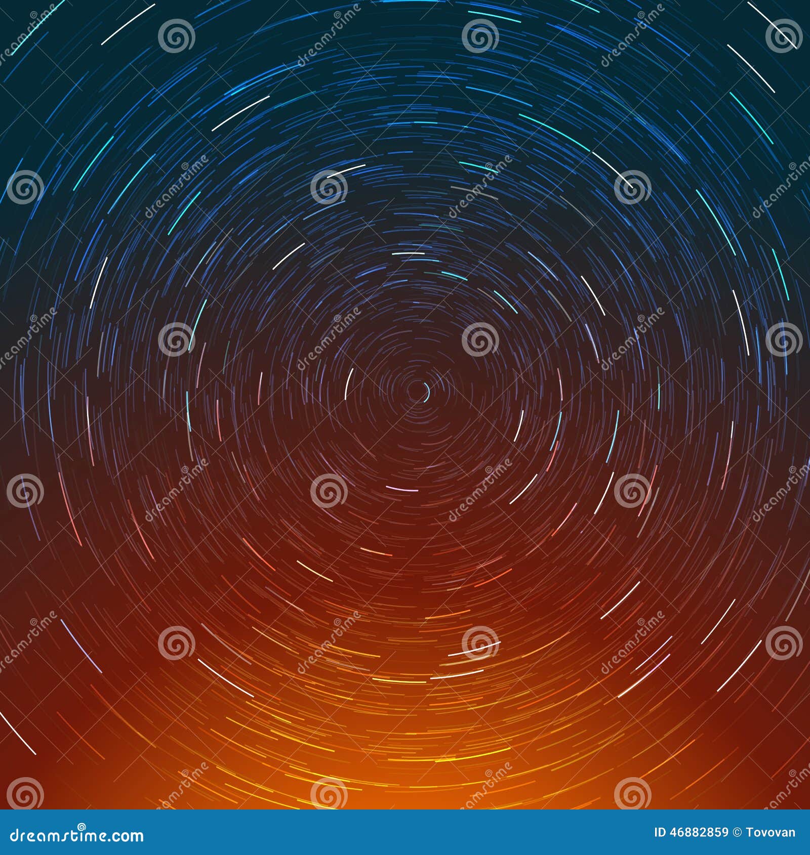 Abstract Composition of the Stars Path Stock Vector - Illustration of ...