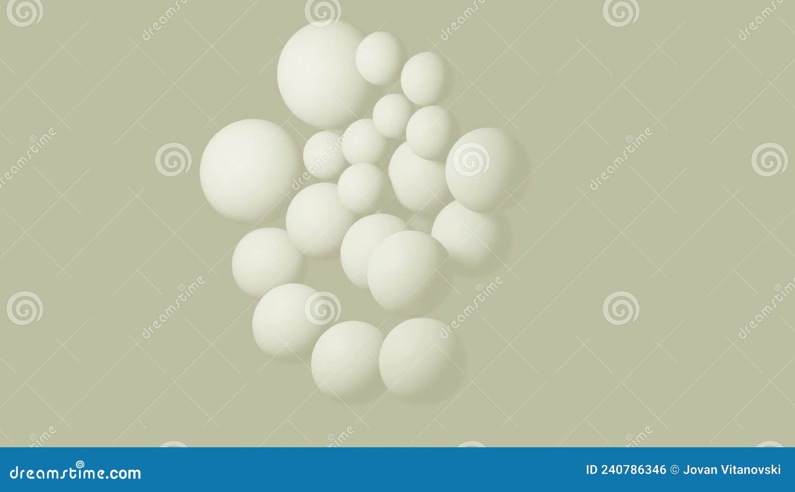 Abstract Composition with Sticky Magnetic Spheres and Balls Stock ...