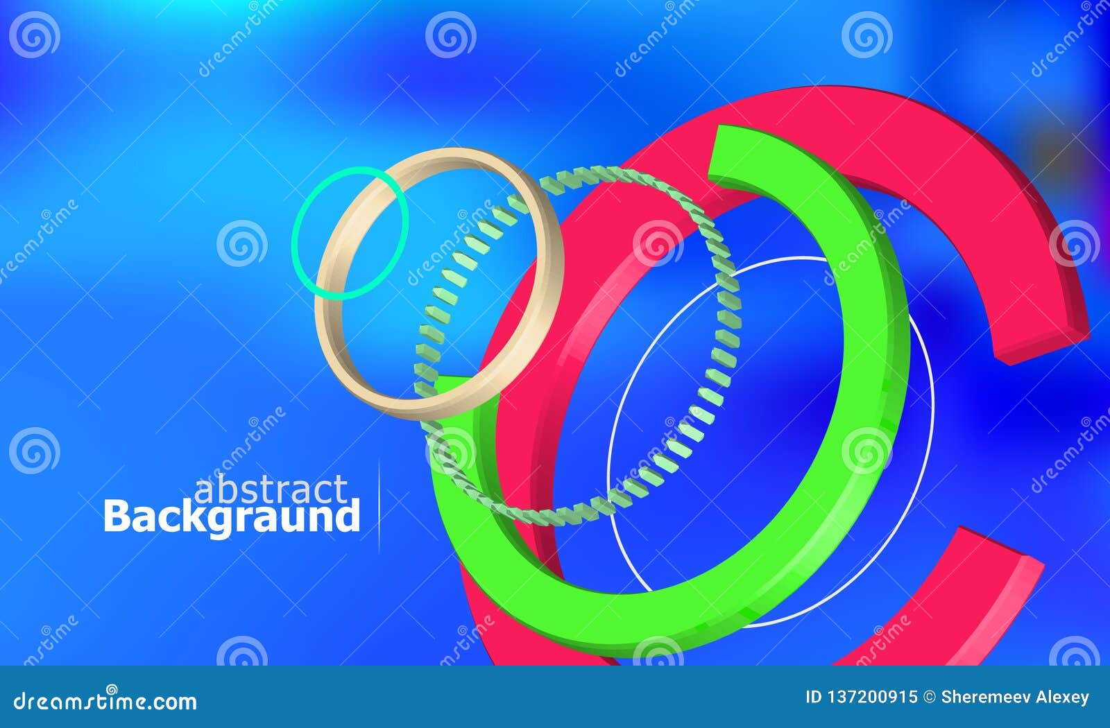 Abstract Composition of Technical Details on a Blue Background. Image ...