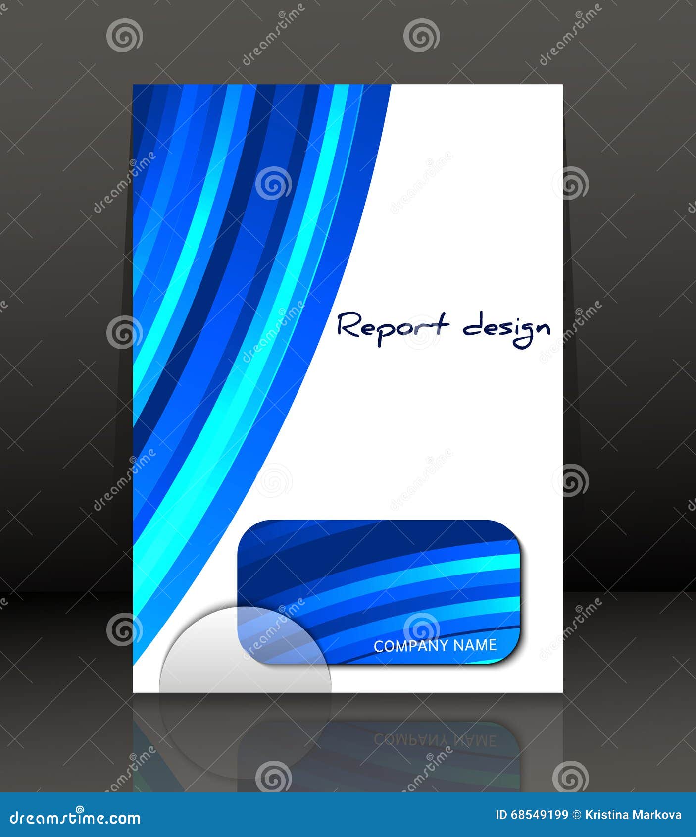 Abstract Composition.Template Design for Flyer. Stock Vector ...