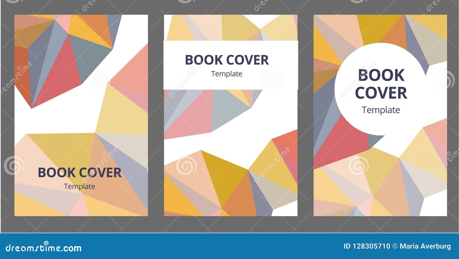 Abstract Composition. Text Frame Surface. A4 Brochure Cover Design ...