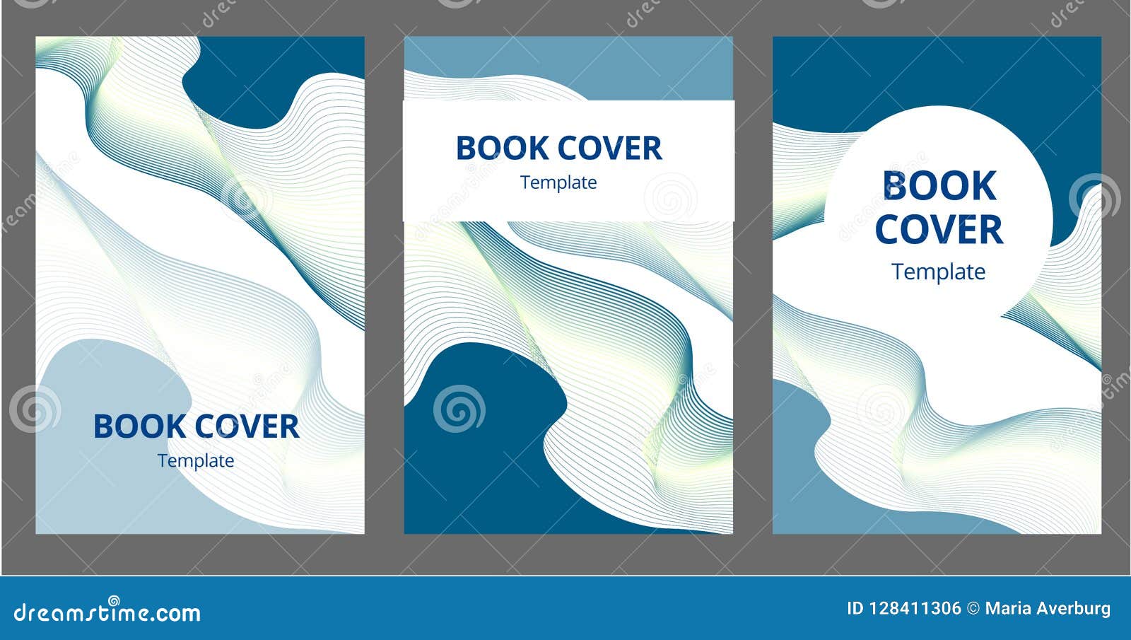 Abstract Composition. Text Frame Surface. A4 Brochure Cover Design ...