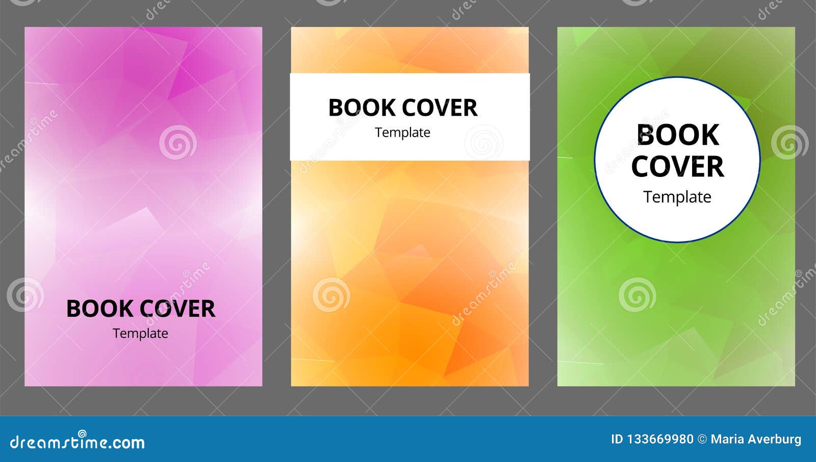 Abstract Composition. Text Frame Surface. A4 Brochure Cover Design ...