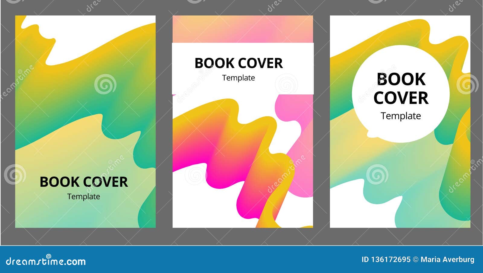 Abstract Composition. Text Frame Surface. A4 Brochure Cover Design ...