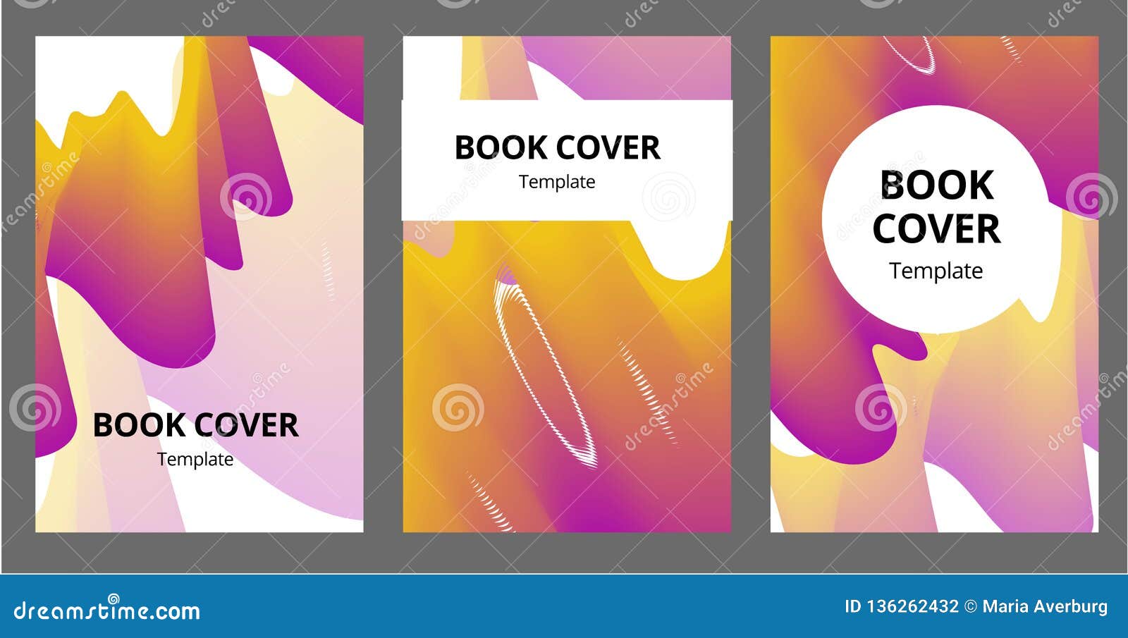 Abstract Composition. Text Frame Surface. A4 Brochure Cover Design ...