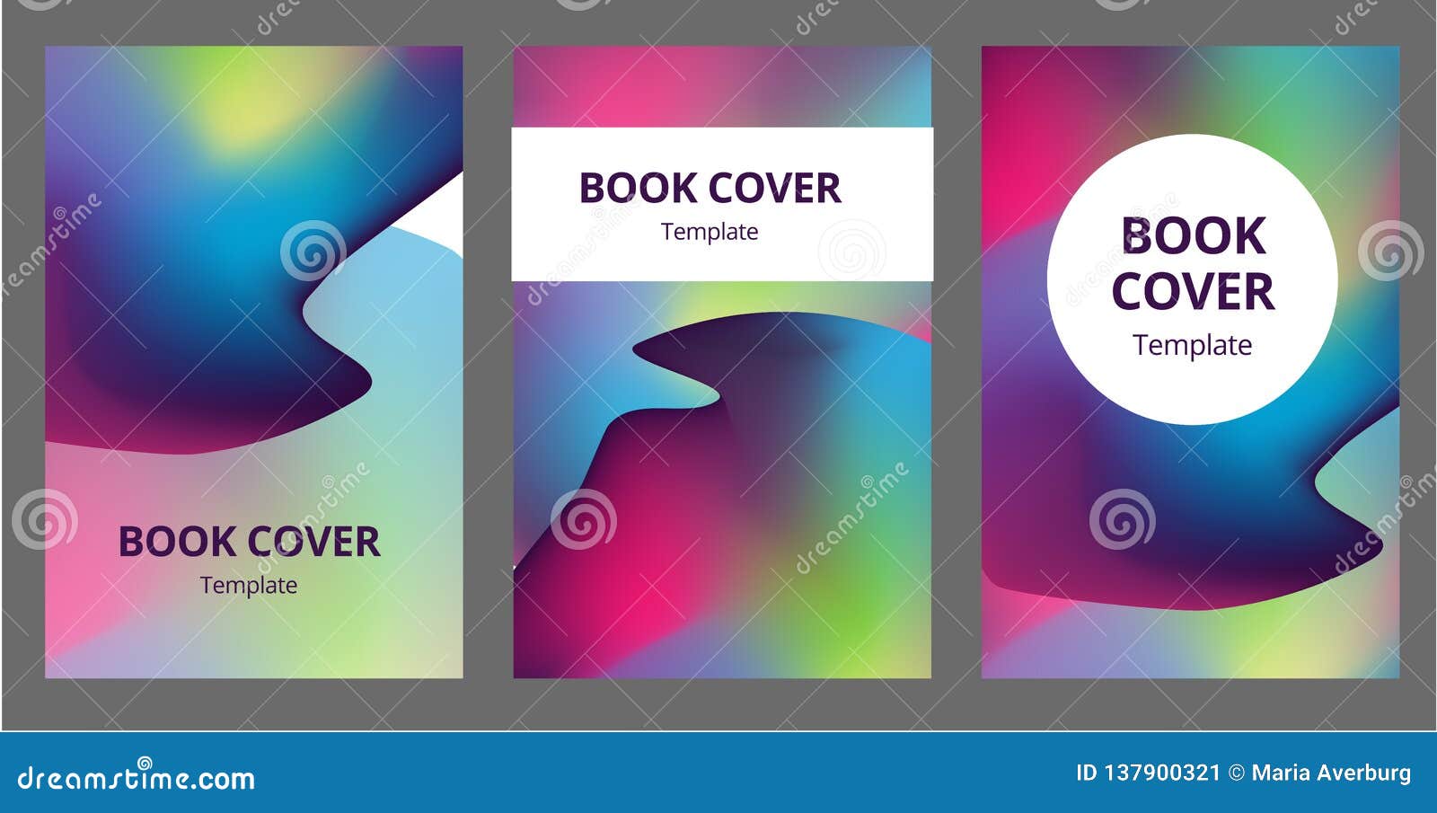 Abstract Composition. Text Frame Surface. A4 Brochure Cover Design ...