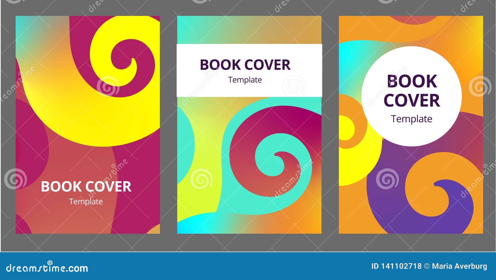 Abstract Composition. Text Frame Surface. A4 Brochure Cover Design ...