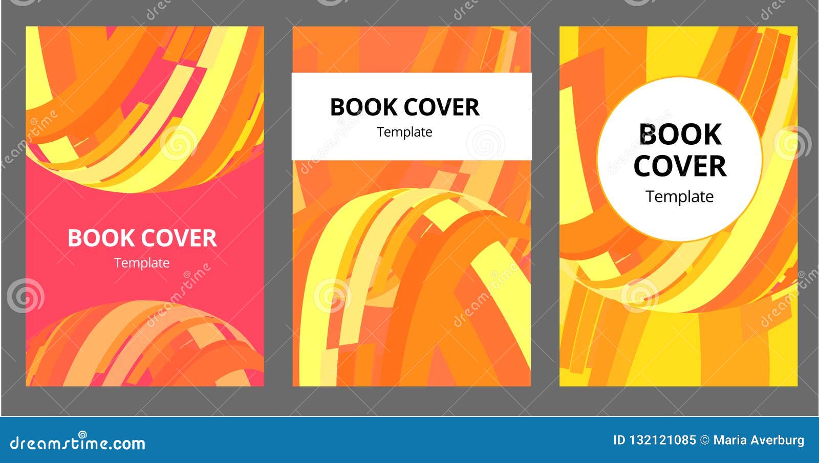 Abstract Composition. Text Frame Surface. A4 Brochure Cover Design ...