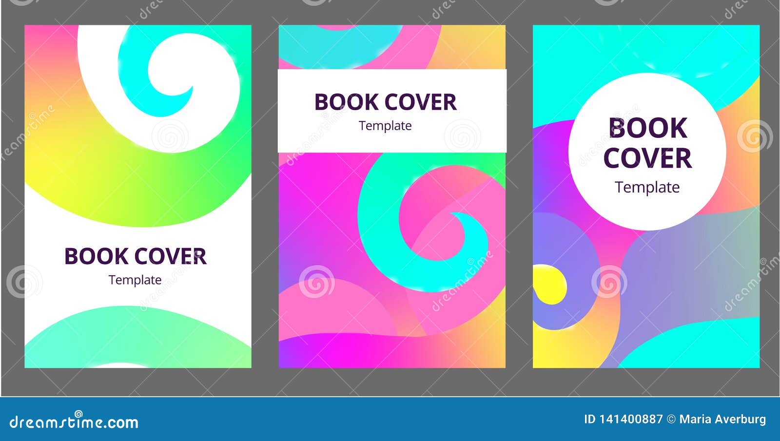 Abstract Composition. Text Frame Surface. A4 Brochure Cover Design ...