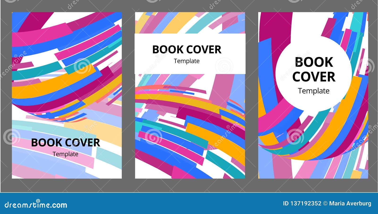 Abstract Composition. Text Frame Surface. A4 Brochure Cover Design ...