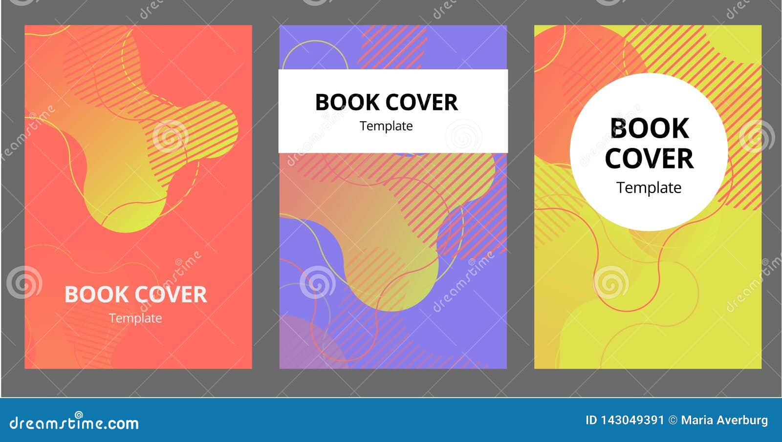 Abstract Composition. Text Frame Surface. A4 Brochure Cover Design ...