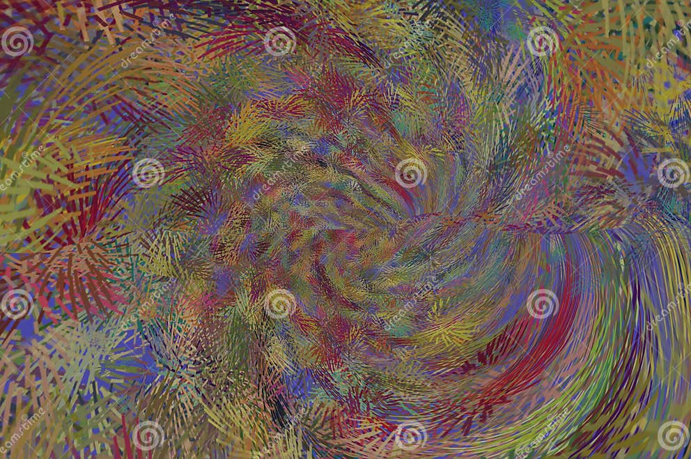 Abstract Composition Textured Colorful Background Stock Illustration ...