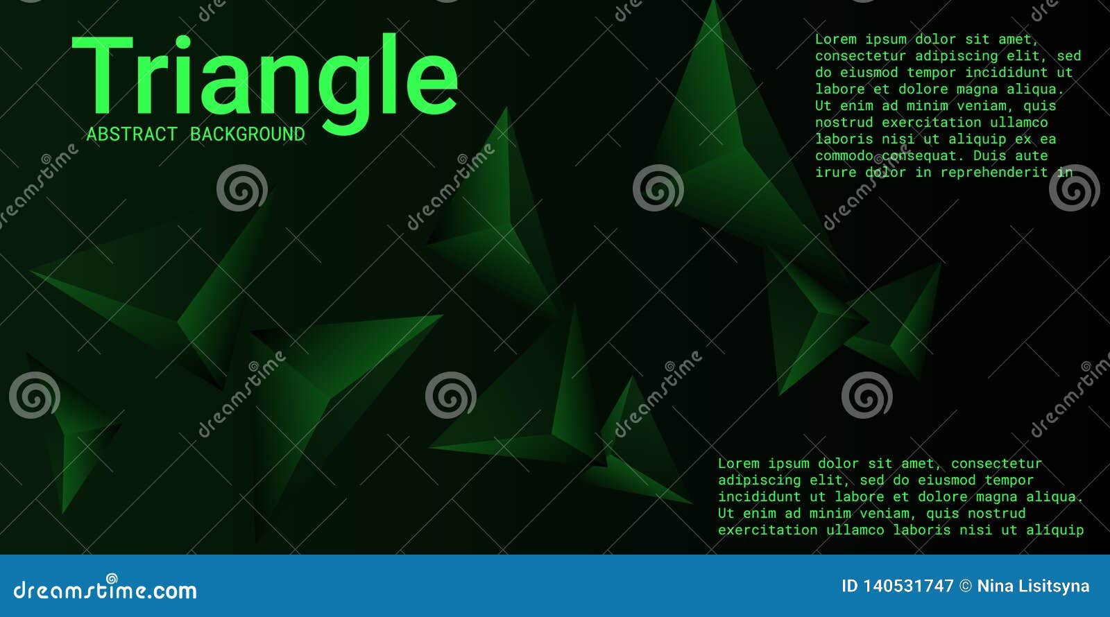 Abstract Composition of Triangle. Stock Illustration - Illustration of ...