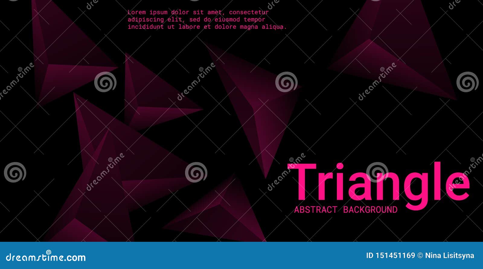 Abstract Composition of Triangle. Stock Vector - Illustration of ...