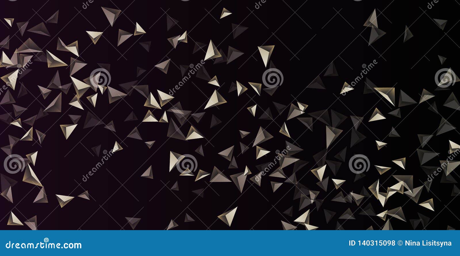 Abstract Composition of Triangle. Stock Vector - Illustration of ...