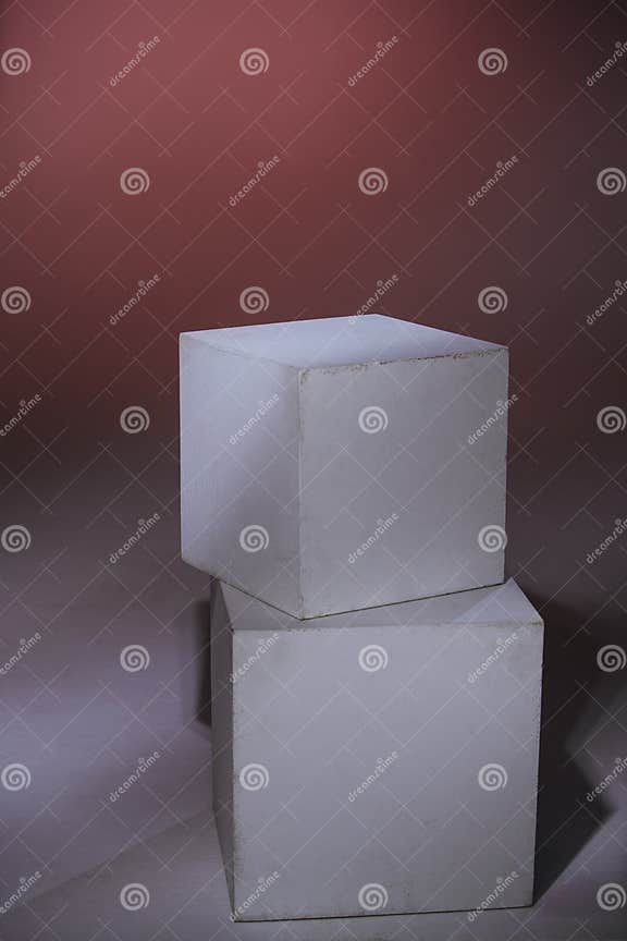 Two cubes composition stock photo. Image of shape, white - 212303614