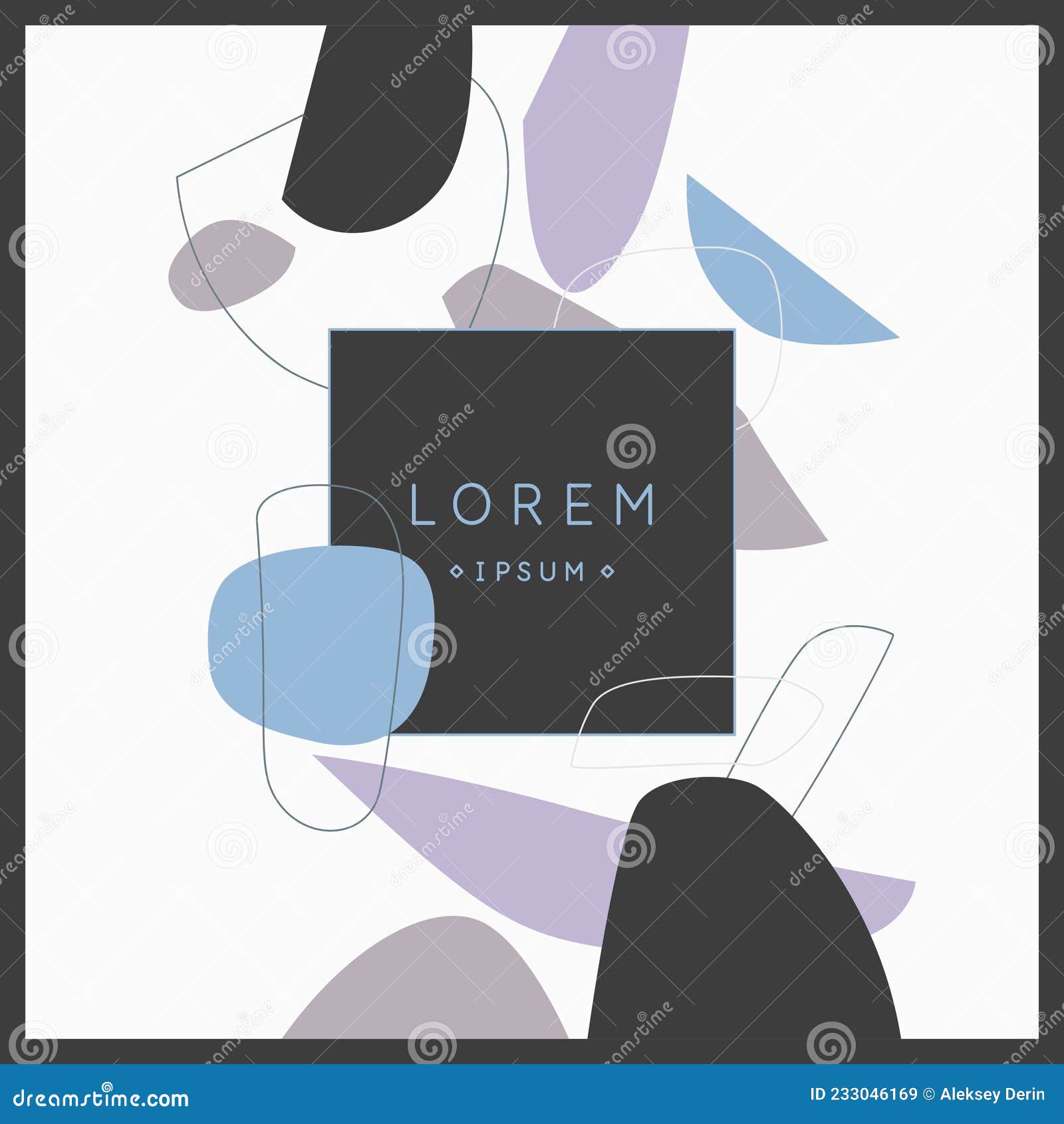 Abstract Composition of Various Shapes and Lines. Vector Illustration ...
