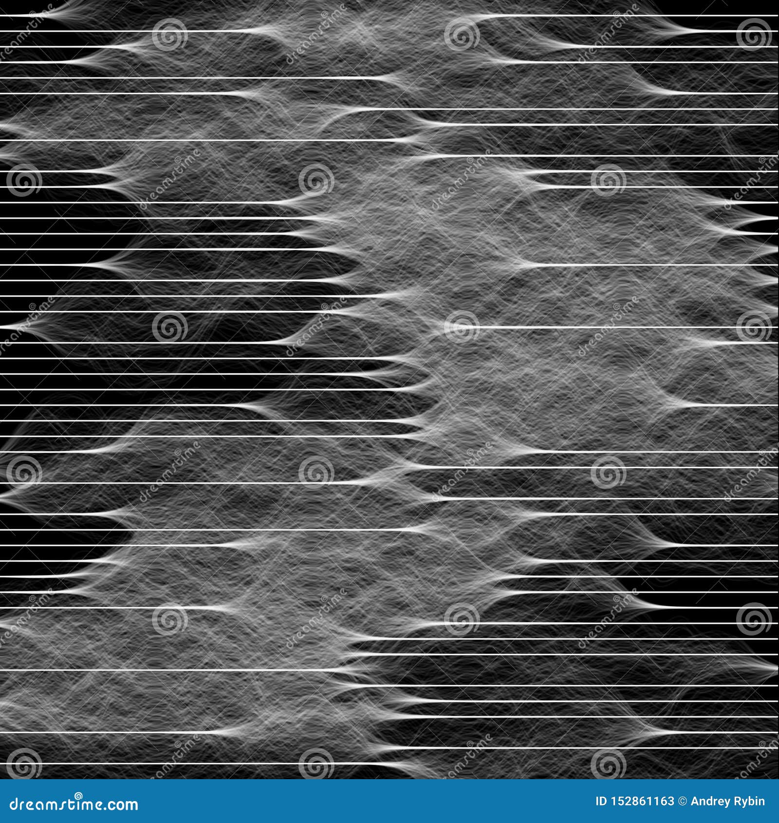 Abstract Composition of Waves, Signals. Background Illustration for ...