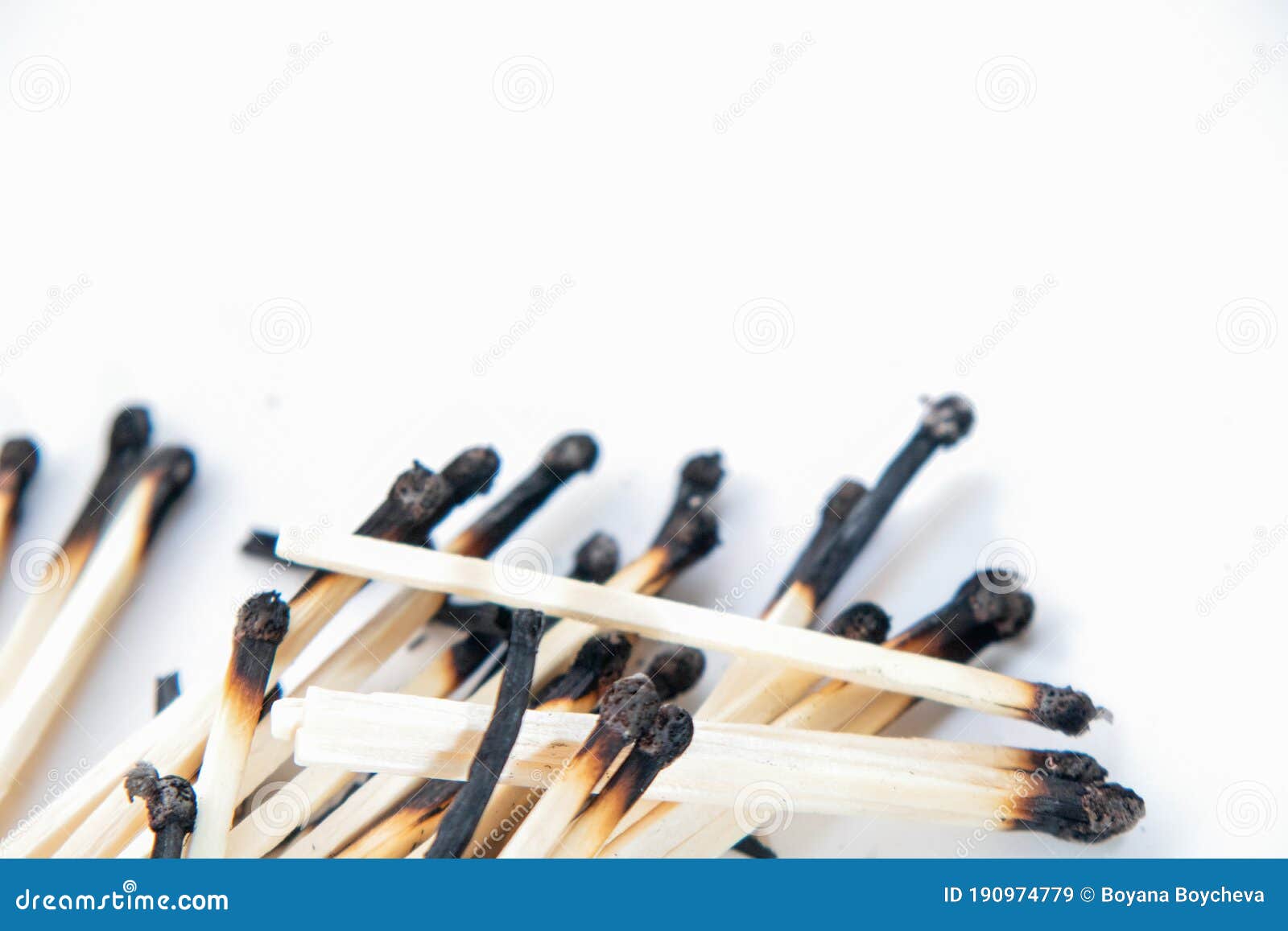 Burned Sticks on a White Background Stock Image - Image of heat ...
