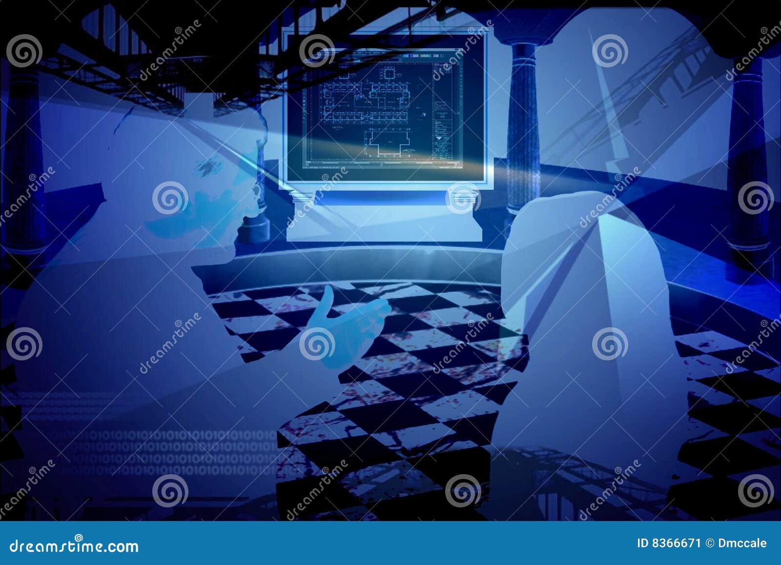 Abstract computer stock illustration. Illustration of graphics - 8366671