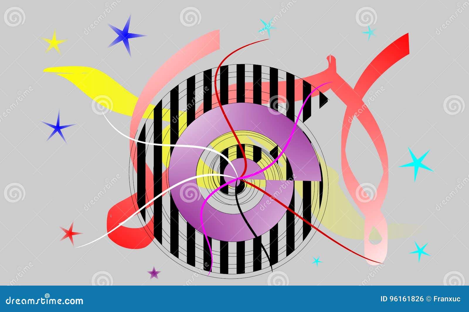 Abstract computer art stock illustration. Illustration of shape - 96161826