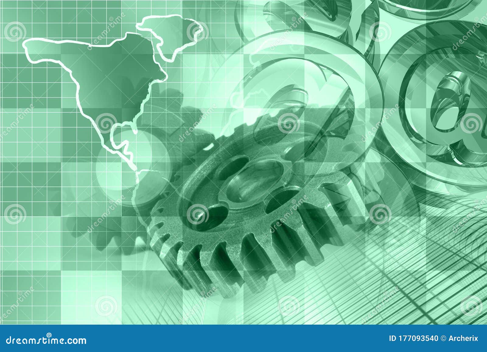 Mail Signs, Table And Map Stock Image | CartoonDealer.com #160424227