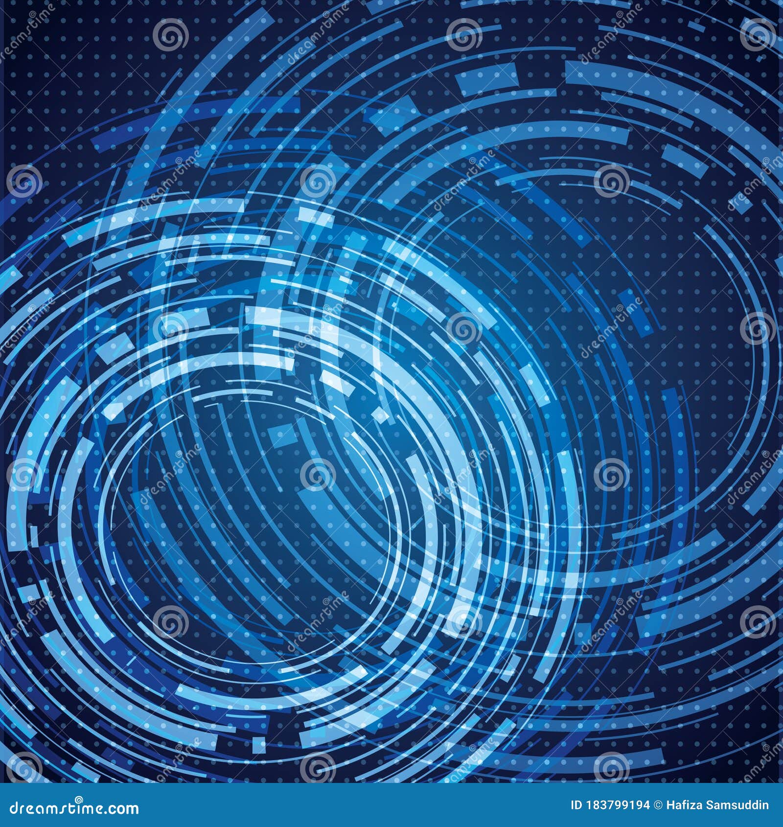 Abstract Computer Blue Background. Vector Illustration Decorative ...