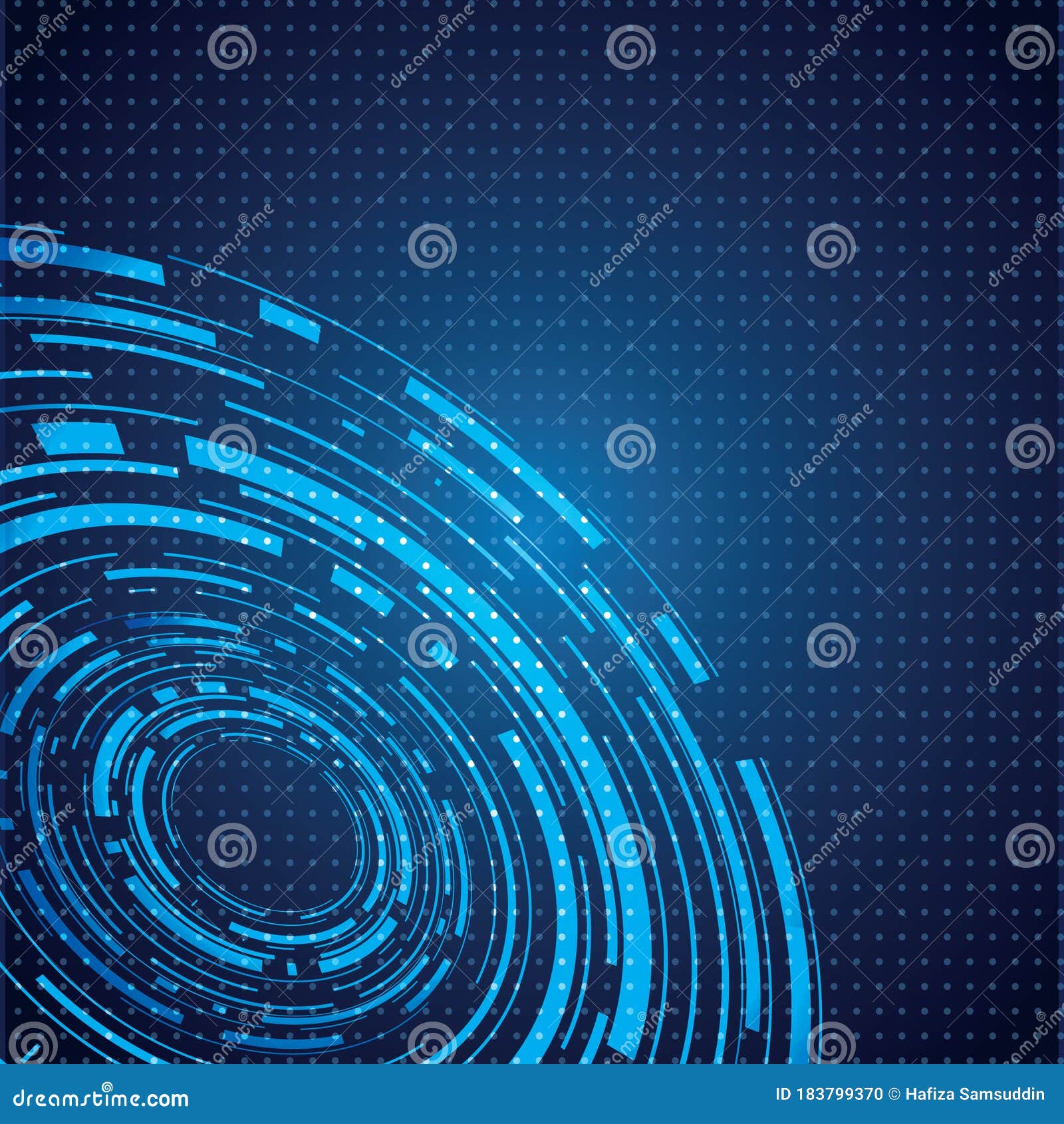 Abstract Computer Blue Background. Vector Illustration Decorative ...