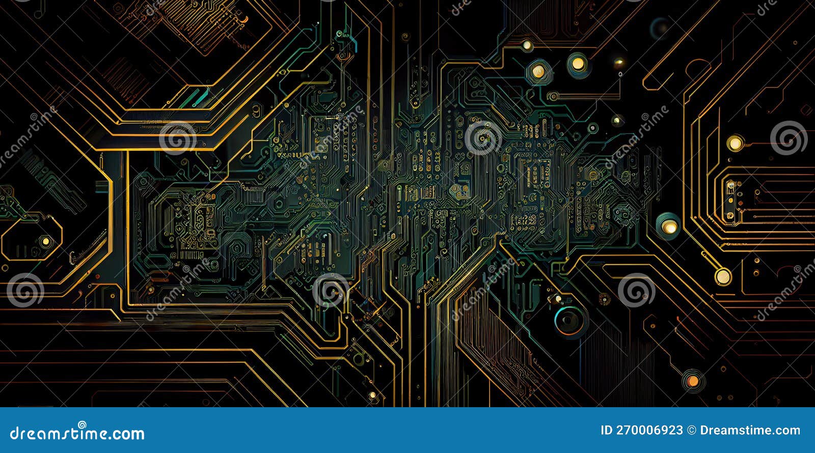 Abstract Computer Chip Background Concept Stock Illustration ...