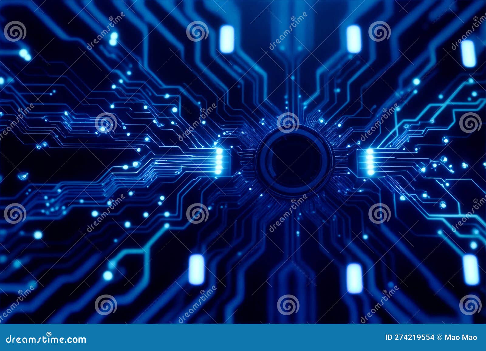 Abstract Computer Chip Images, Big Data, and Technological Concepts ...