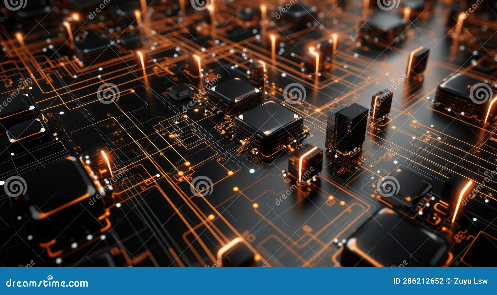 Abstract Computer Circuit Board Wallpaper Background. Technology ...