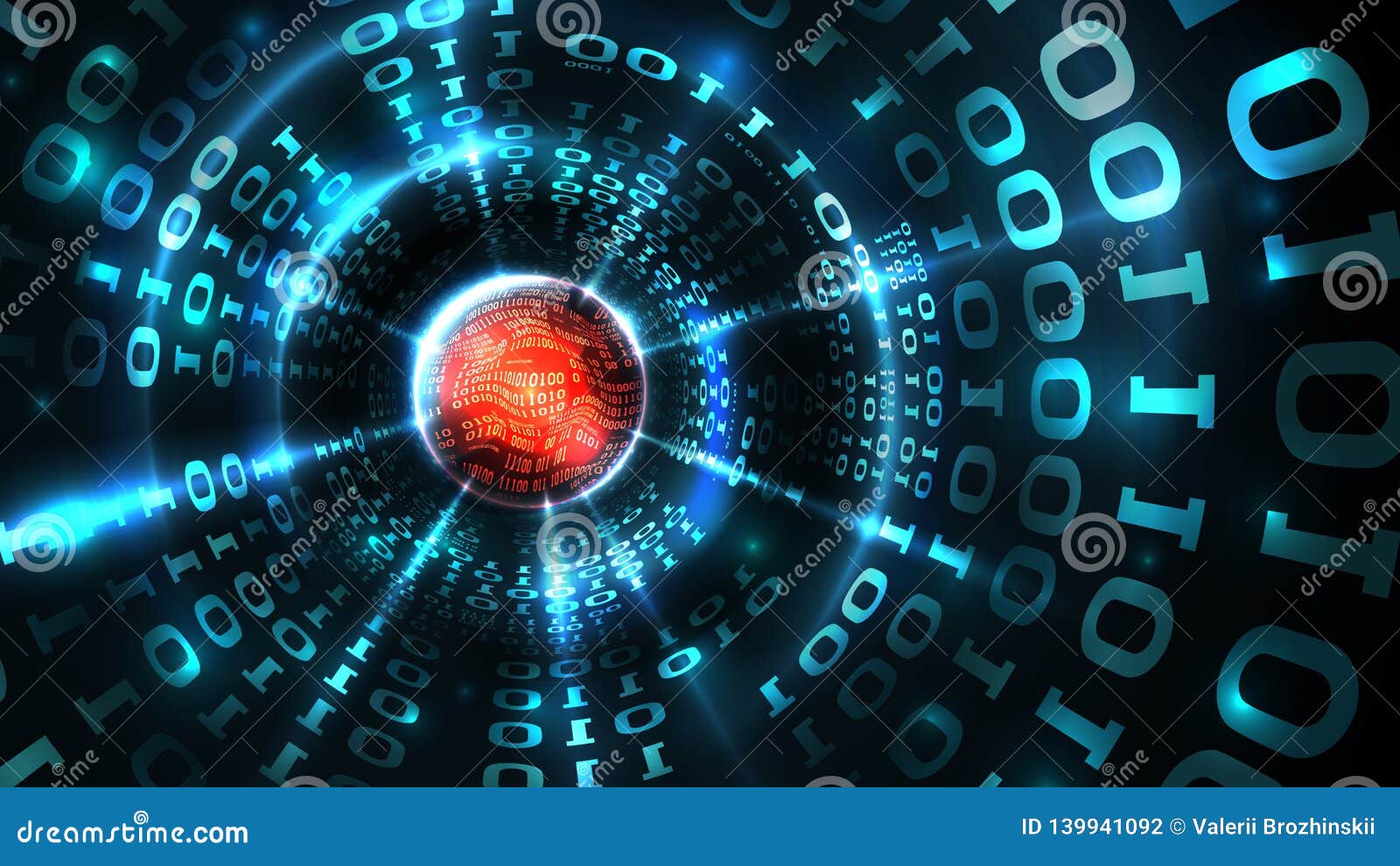 Abstract Computer Data Background Programming Binary Code Data Stream Abstract Firewall