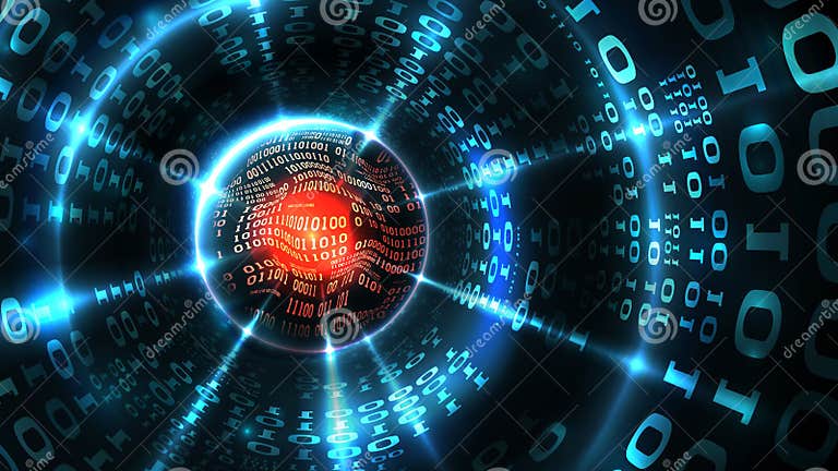 Abstract Computer Data Background Programming Binary Code, Data Stream, Abstract Firewall ...