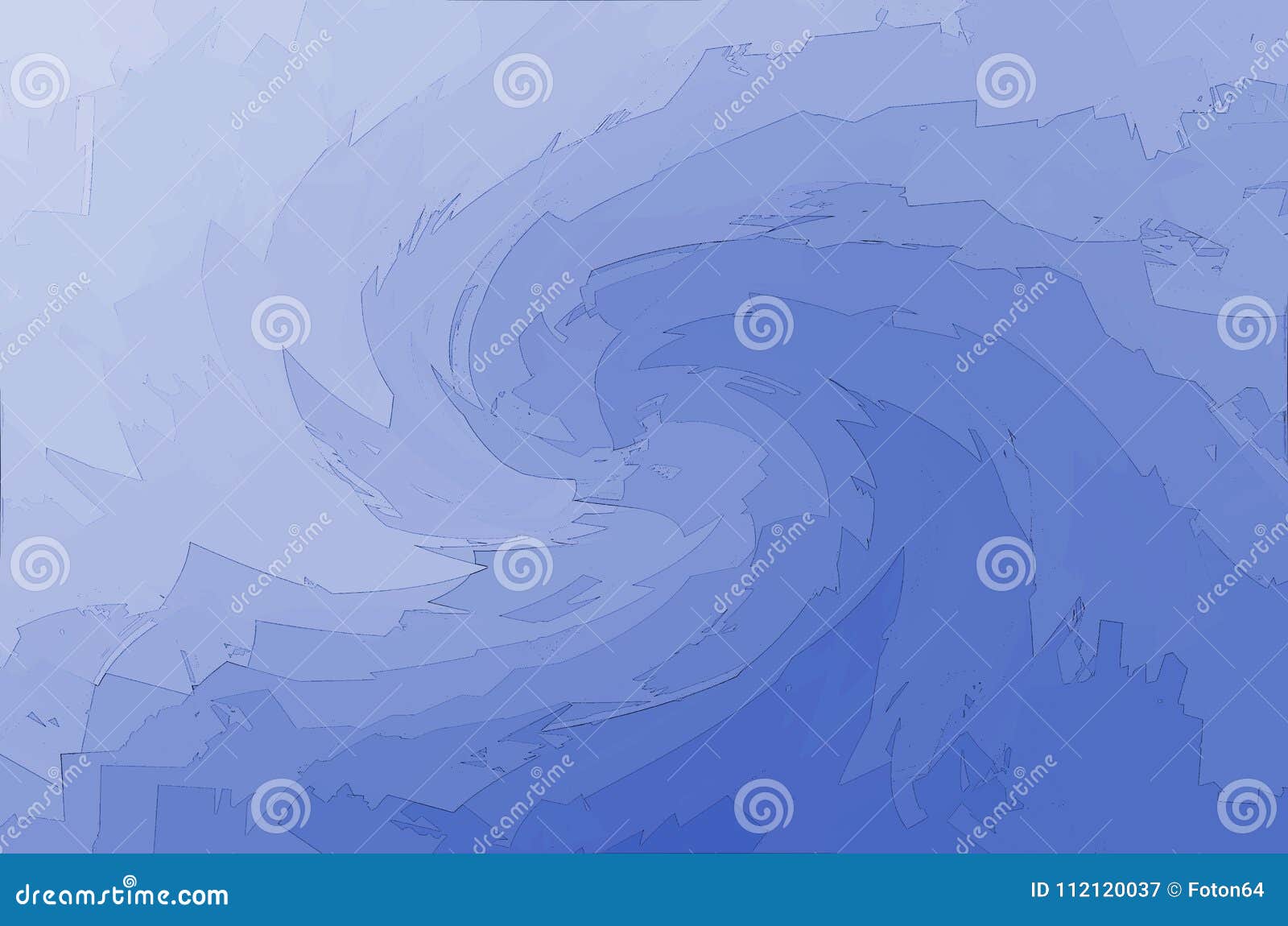 Abstract Blue Waves Drawing Background Stock Illustration ...