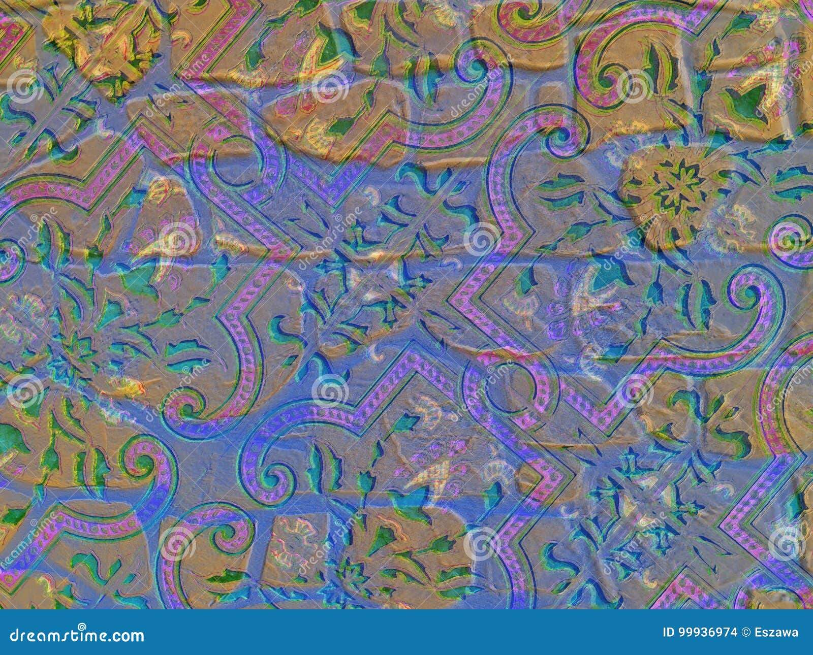 Abstract Computer Generated, Background, Bitmap Stock Illustration ...