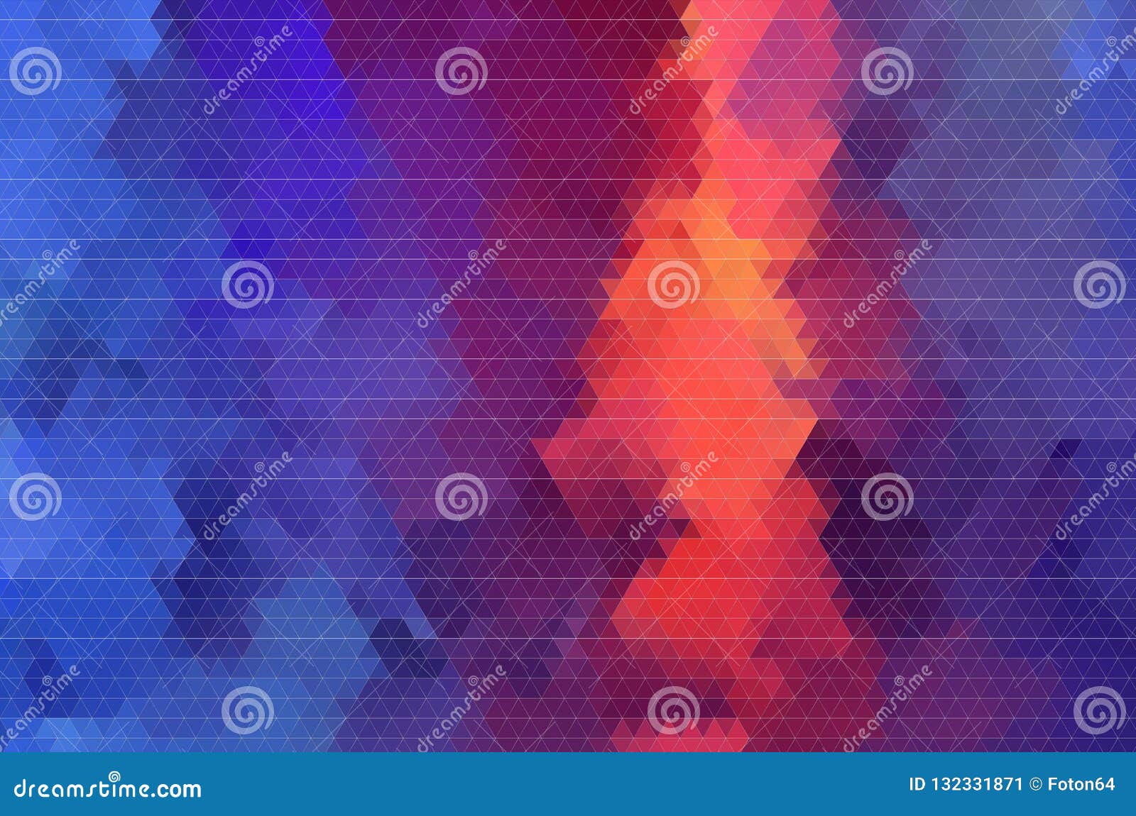 Red and Blue Abstract Geometric Pattern Background with Color Gradient ...